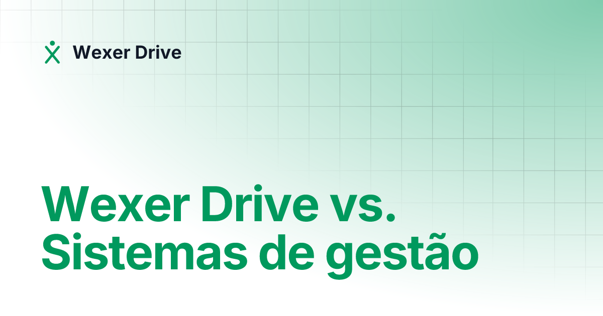 Wexer Drive vs. Sistemas de gestão | Wexer Drive